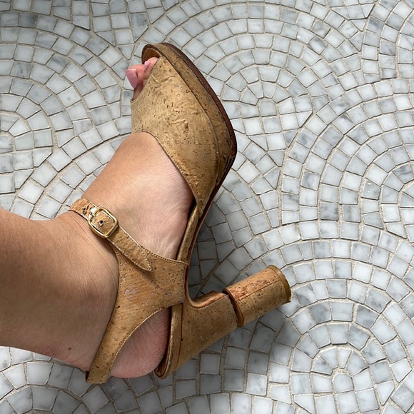 CHANEL | Shoes | Chanel Cork Heels | Poshmark